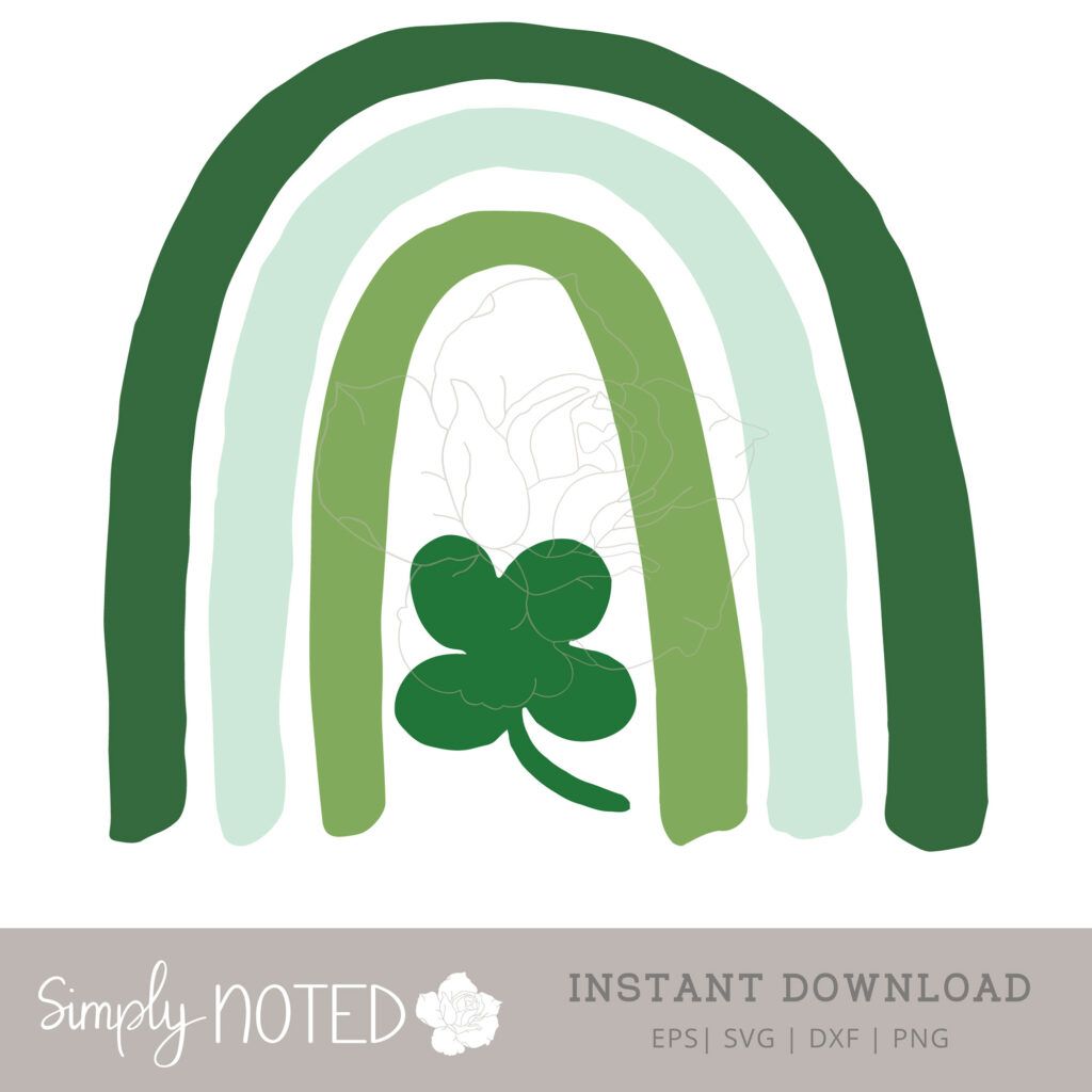 Lucky with Shamrock Cut File | Simply-Noted.co