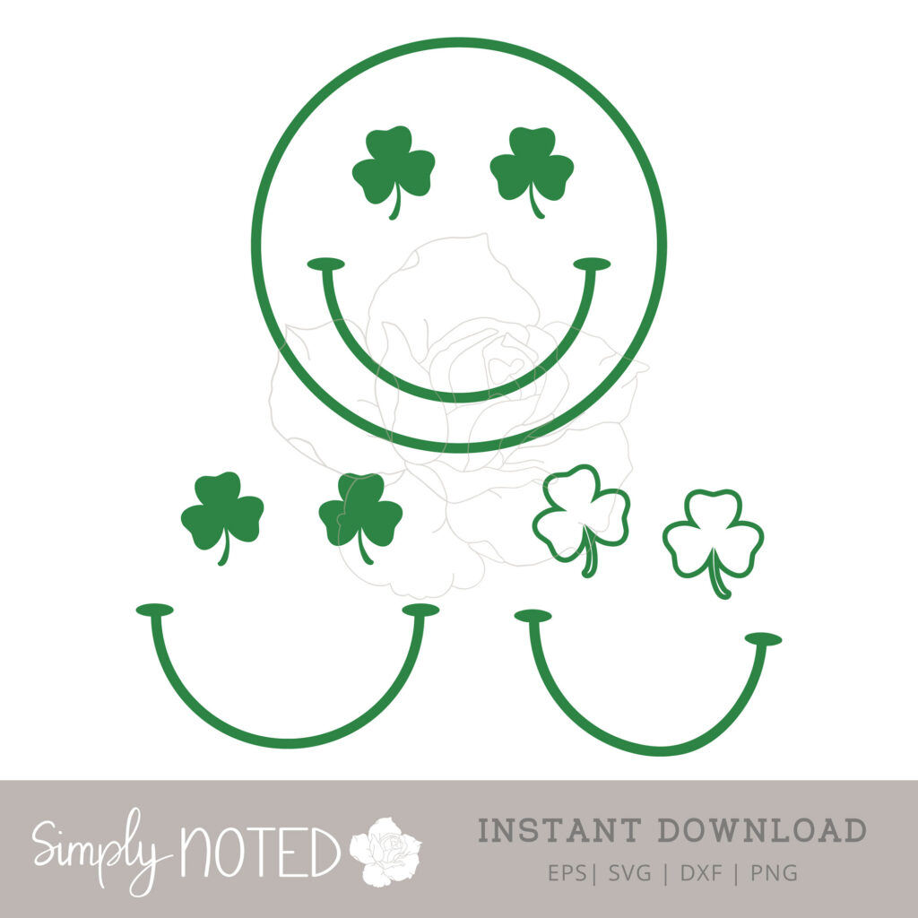 Lucky with Shamrock Cut File | Simply-Noted.co