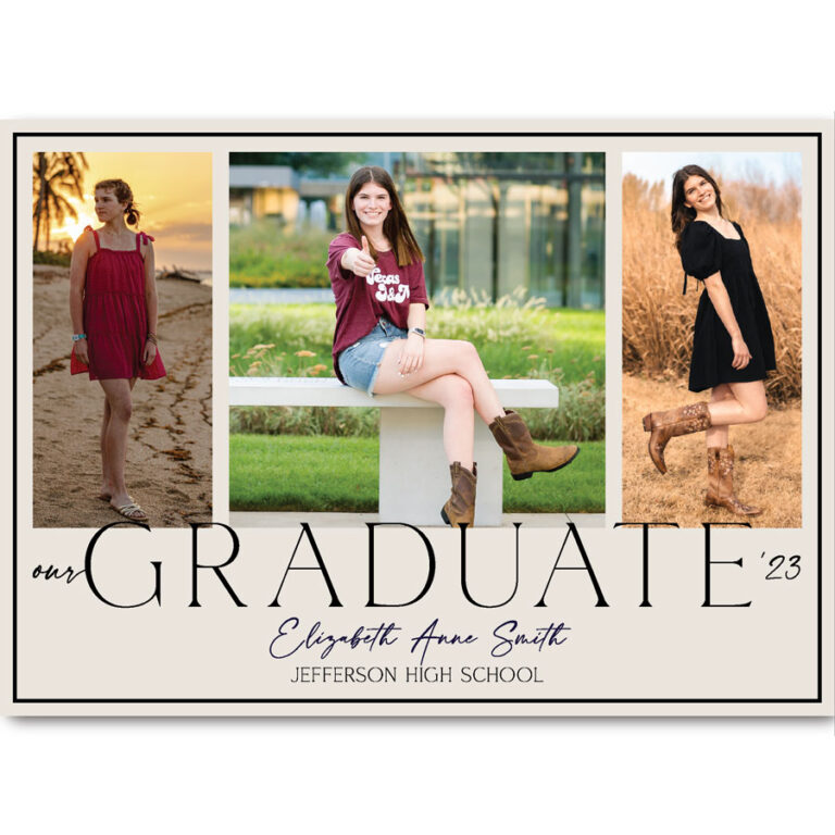 Honored Graduate Graduation Announcement | Simply Noted